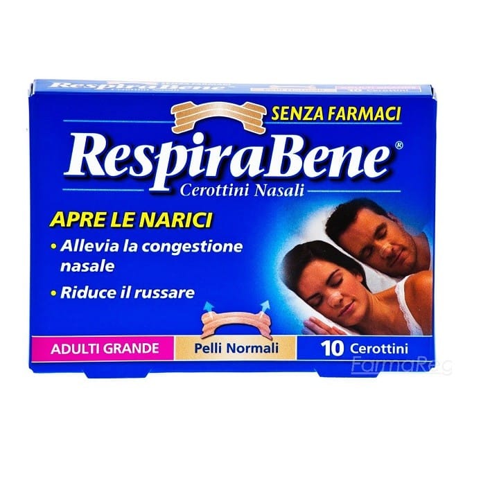 Cerotto nasale classico grande adulti respira bene 10 pezzi: Acquista ...