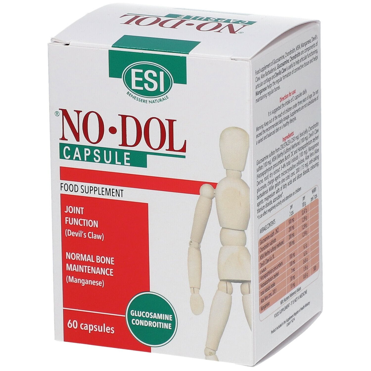 Nodol 60 Capsule: Utilizzo, effetti collaterali e prezzo | 1000farmacie