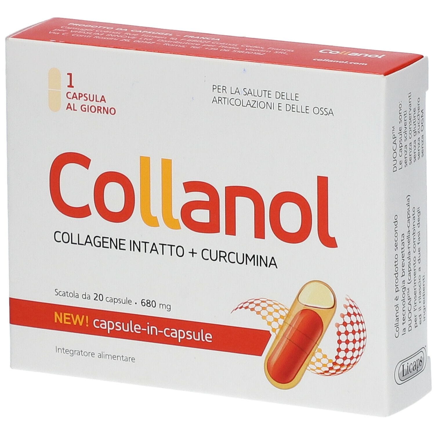 Collanol 20 Capsule: Utilizzo, effetti collaterali, prodotti ...
