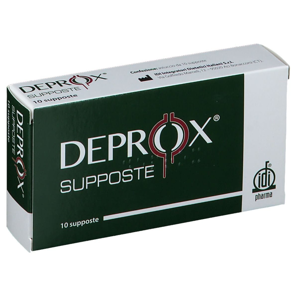 Deprox 10 Supposte: Utilizzo, effetti collaterali e prezzo | 1000farmacie