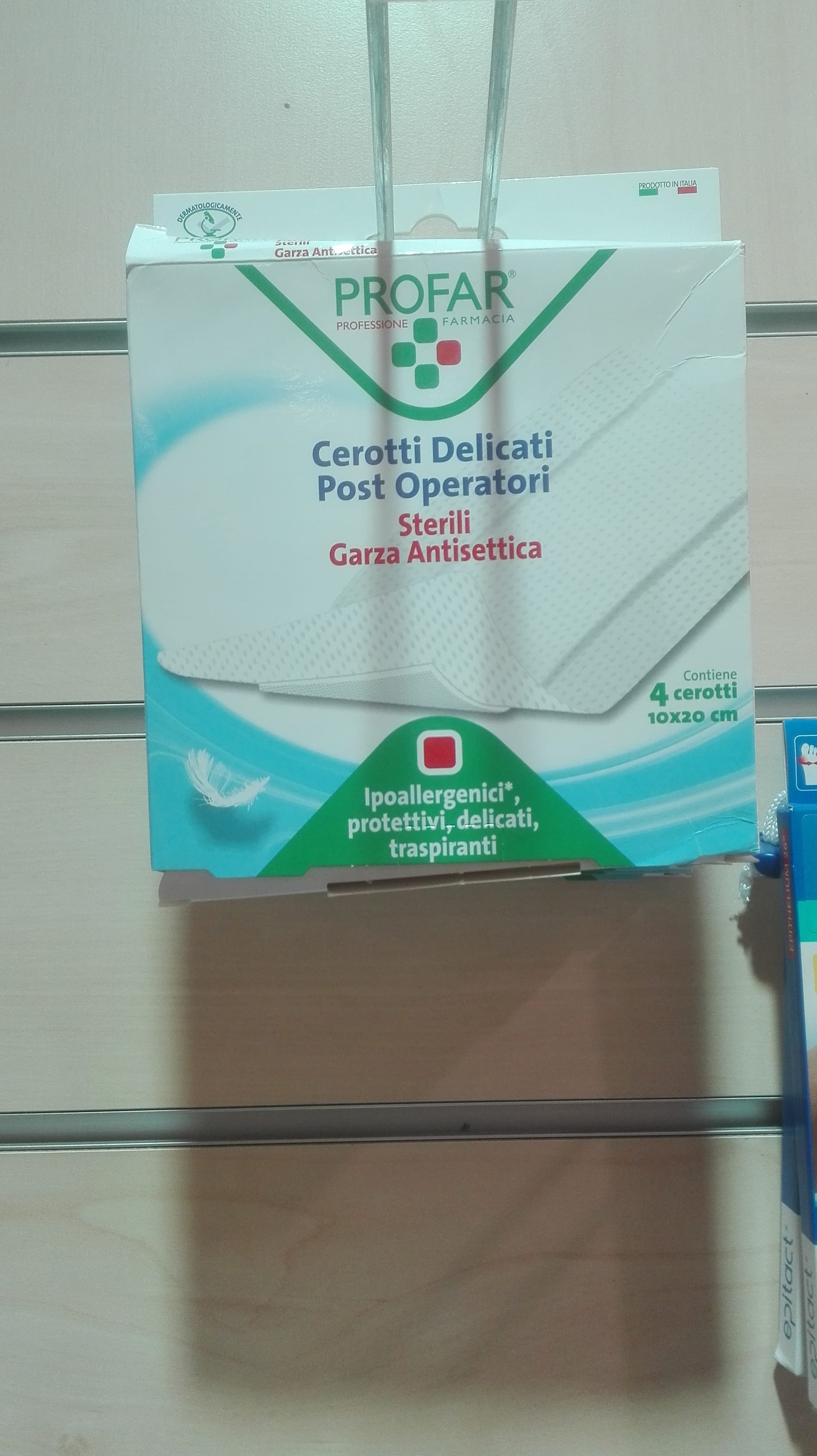 Cerotto profar grande 7x3cm tnt bianco con garza antisettica 20 pezzi ...